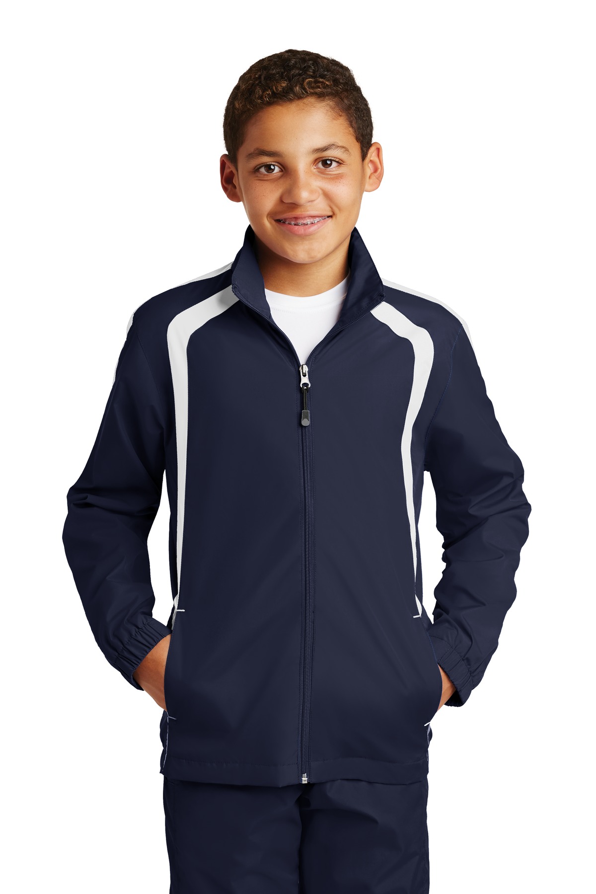 Sport-Tek YST60 | Youth Colorblock Raglan Jacket | ShirtSpace