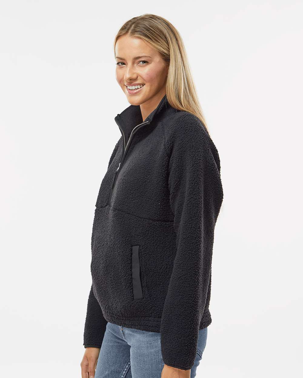 Boxercraft BW8501 Ladies' Everest Pile Fleece Half-Zip Pullover