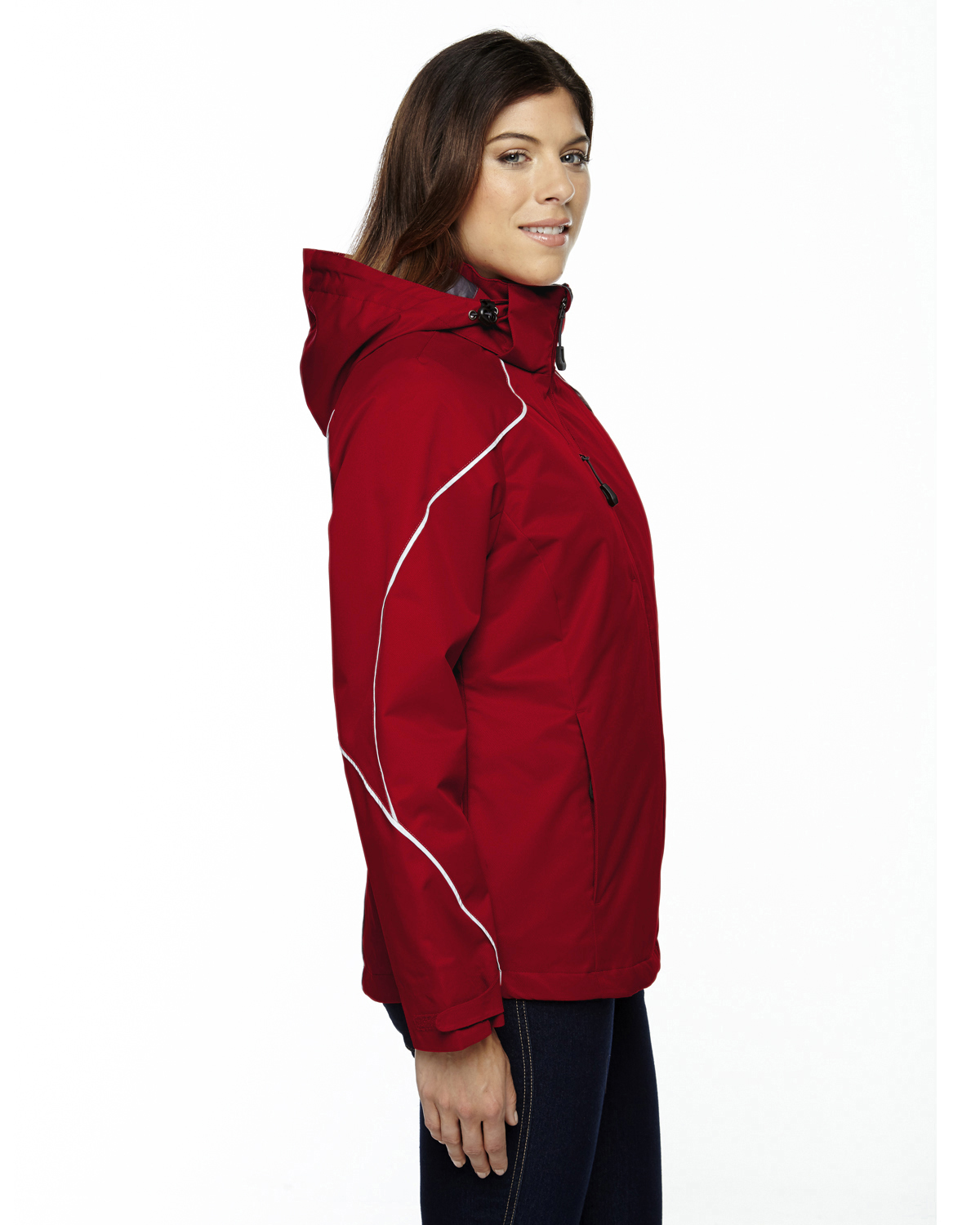 North End 78196 | Ladies' Angle 3-in-1 Jacket with Bonded Fleece Liner ...