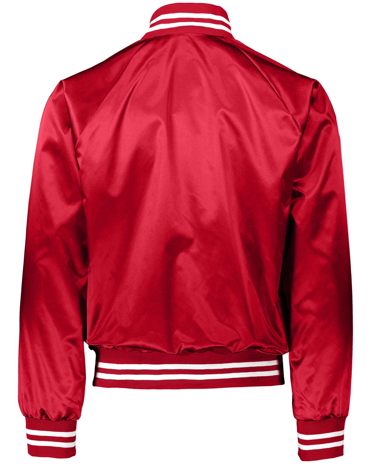 Augusta Sportswear 3610 | Unisex Striped Trim Satin Baseball Jacket ...