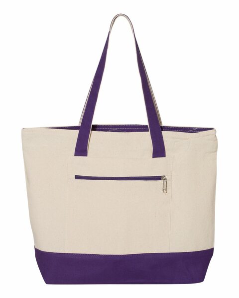 Q-Tees Q1300 | 19L Zippered Tote | ShirtSpace